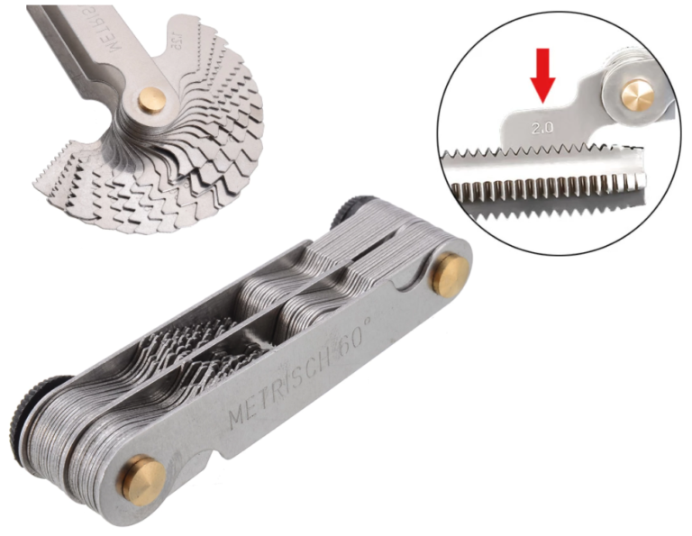 Peigne de mesure pour filetage "Jauge de filetage" Impérial et métrique ...