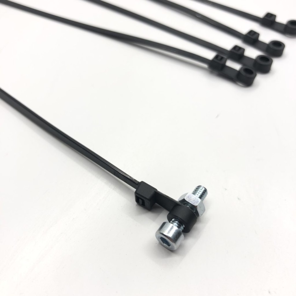 Colliers rilsans avec étiquettes de repérage et identification 100 ...