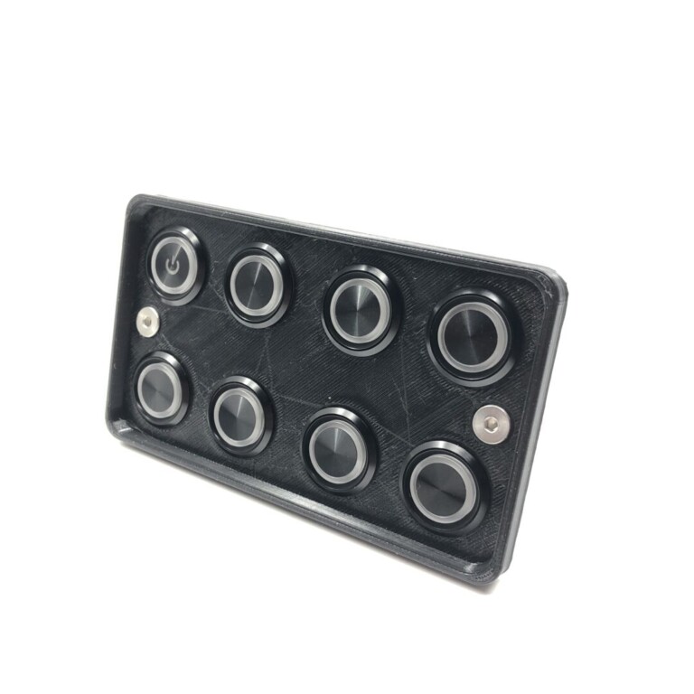 Platine de démarrage 8 interrupteurs ronds PDM look "Switch Panel" 25 ...