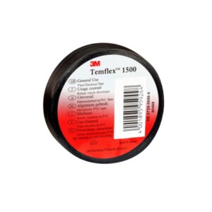 Scotch en vinyle d'électricien 3M Temflex 1500 Noir 18mm x 10 mètres ...