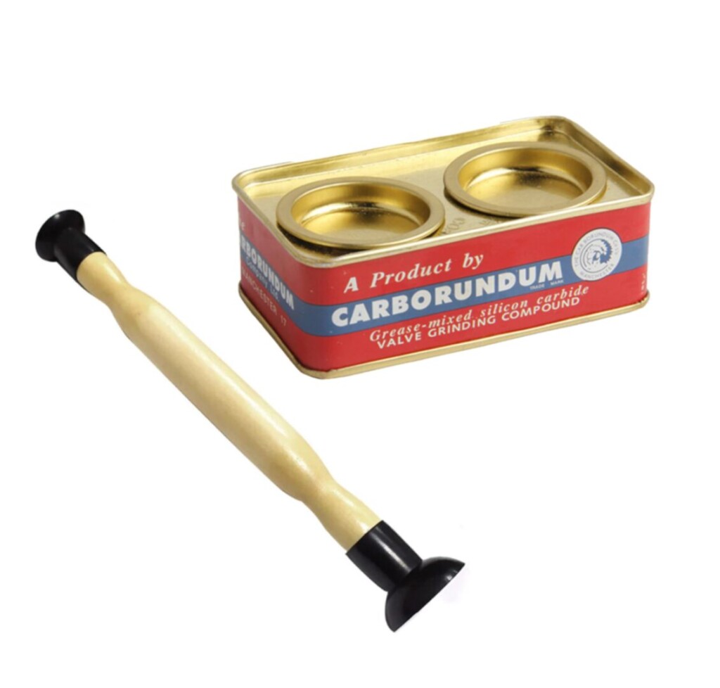 Pâte à roder pour soupapes grain 80 et 180 + ventouse tige double tête ...
