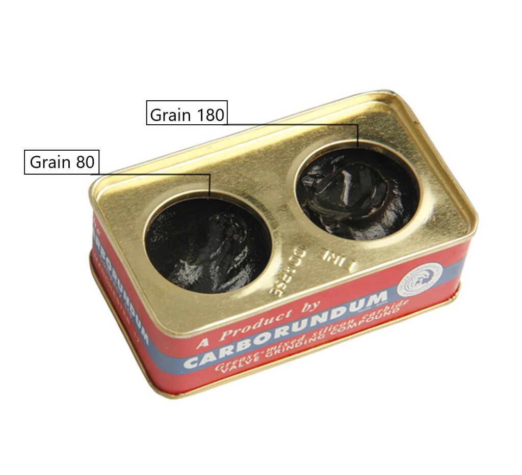 Pâte à roder pour soupapes grain 80 et 180 + ventouse tige double tête ...