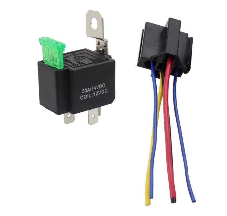 Porte Relais avec fusible intégré 12V 30 ampères 5 broches qualité ...
