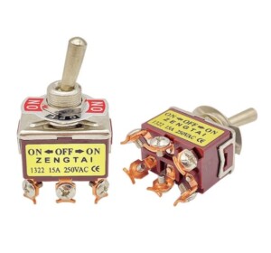 Interrupteur inverseur de polarité à levier 6 bornes 12 volts ...