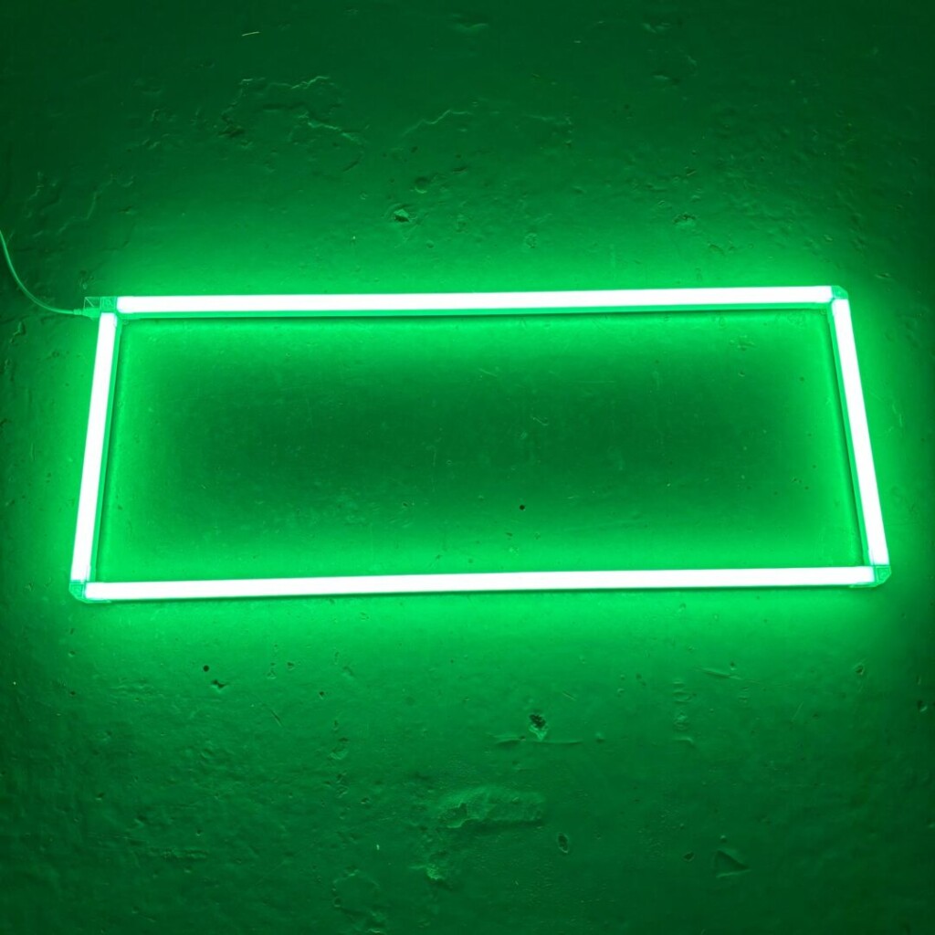 Rectangular LED ceiling light 2.4M x 1.2M 100W Green detailing garage ...