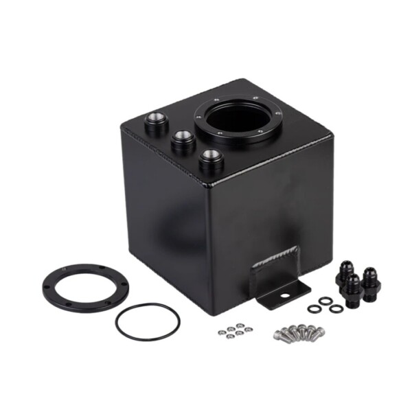 2L Surge tank for fuel pump type 044, AEM 60mm, Dash 6 fittings ...