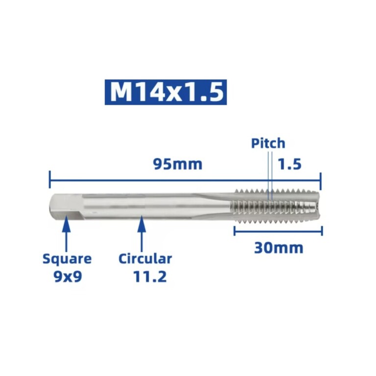 Tap M14 × 1.5 - HSS high-speed steel - Metric fine thread - Discount ...