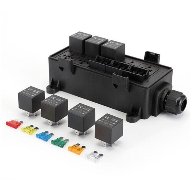 IP68 Marine Waterproof Electrical Box 7 Relays 40A + 9 Fuses ...