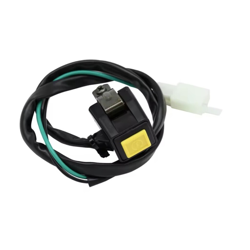 START Button Yellow Handlebar 22mm - Honda Kawasaki Yamaha Suzuki ...