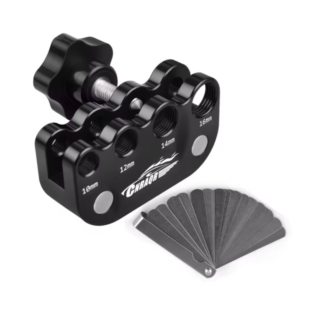 Gap Tool M10 M12 M14 M16 + Set of Shims 0.04 to 0.88 mm - Precision ...